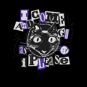 CORALINE The Cat Come And Go Scrapbook Short Sleeve T-shirt