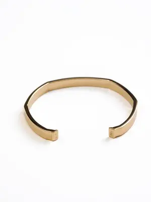 THEIR STUDIOS Zion Beveled Cuff - Silver