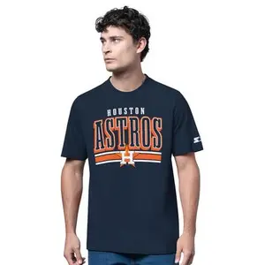 STARTER Heather Gray/ Houston Astros Two-pack Long Sleeve & Short Sleeve T-shirt Set