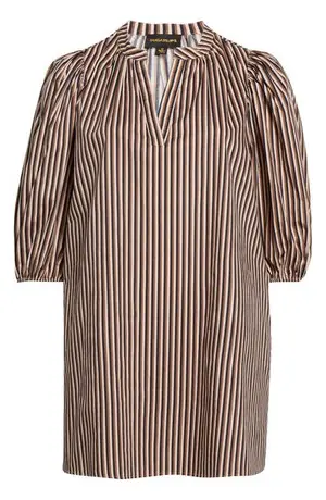 SUGARLIPS Victoria Split Neck Shift Minidress