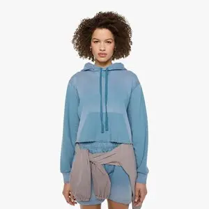 GHOST FOREST SURF CLUB Cropped Coastie Pacific Northwest Shirt - Blue