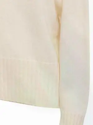 LANEUS Boxy-fit Ribbed-trim Sweater