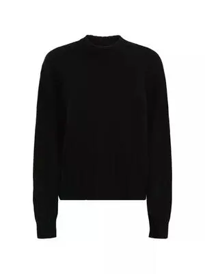 LANEUS Crew-neck Sweater - Black