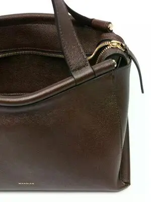 WANDLER Grained Leather Shoulder Bag - Brown
