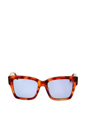 MAX&CO. Tortoiseshell-effect Rectangle-frame Sunglasses - Brown