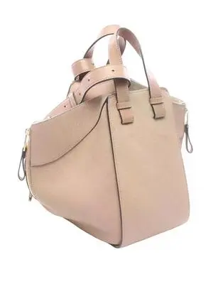 Loewe 2015-2026 Small Grained Calfskin Drawstring Hammock Bag Satchel - Neutrals
