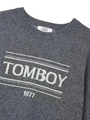 STUDIO TOMBOY Logo-intarsia Sweater