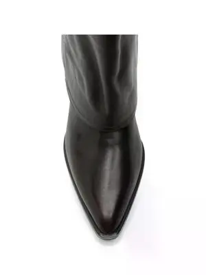 BRUNO PREMI Buckled Fold-over Ankle Boots