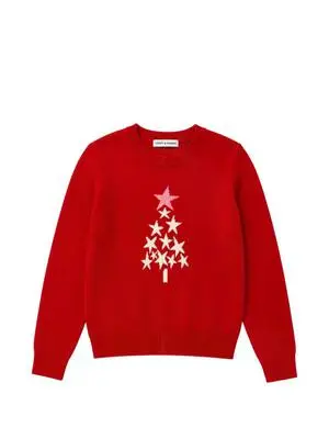 Chinti & Parker Star-intarsia Knit Sweater - Red