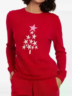 Chinti & Parker Star-intarsia Knit Sweater