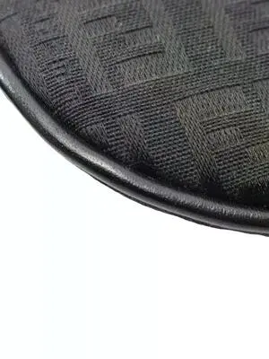 Fendi 2000-2010 Zucchino Canvas Oyster Shoulder Bag