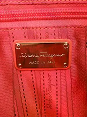 FERRAGAMO 2000-2010 Leather Gancini Crossbody Bag - Orange