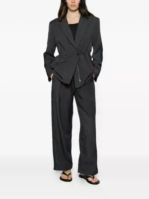 RETHINKIT STUDIOS The Sporty Drawstring-waist Straight-leg Trousers - Grey