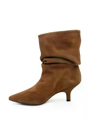 ANGEL ALARCON Slouchy Pointed-toe Boots
