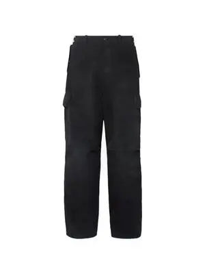Fendi Ff Logo Cargo Pants - Black