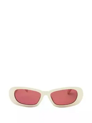 Palm Angels Dana Oval-frame Sunglasses - Neutrals