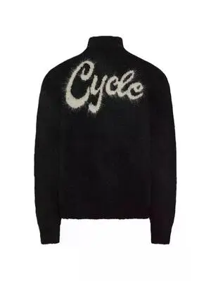 CYCLE Maglie Logo-embroidered Zip-up Cardigan