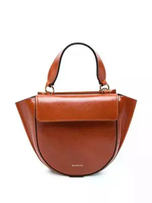 WANDLER Hortensia Leather Tote Bag - Brown