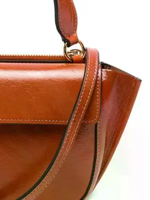 WANDLER Hortensia Leather Tote Bag - Brown