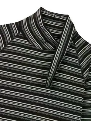 STUDIO TOMBOY Striped High-neck Long-sleeve T-shirt