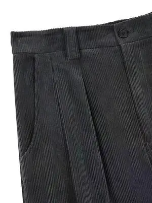 STUDIO TOMBOY Pleated Corduroy Trousers - Grey
