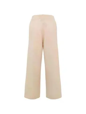 LANEUS Pintuck Wide-leg Trousers - Neutrals