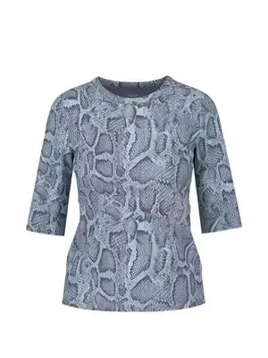MARCCAIN Snakeskin-print T-shirt - Blue