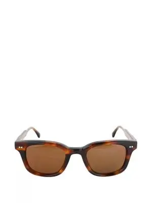 Chimi Tortoiseshell-effect Square-frame Sunglasses - Brown