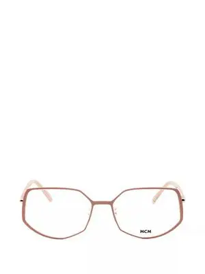 Mcm Geometric-frame Glasses - Pink