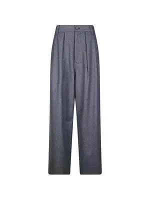 Sofie D'hoore Darted Wool Trousers - Grey