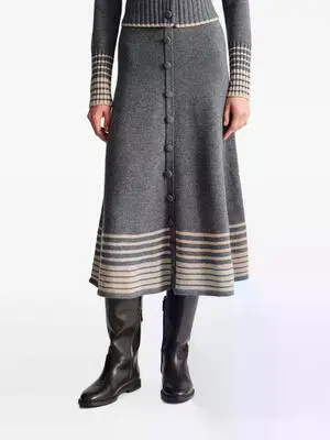 Cara Cara Camden Button-front Midi Skirt