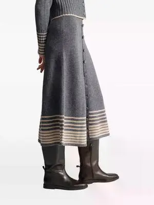 Cara Cara Camden Button-front Midi Skirt