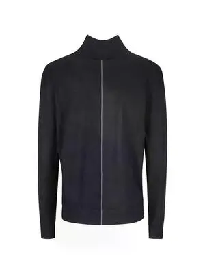 Calvin Klein Merino Wool Roll-neck Sweater - Black