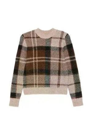 Barbour Glendyn Tartan-check Sweater - Neutrals