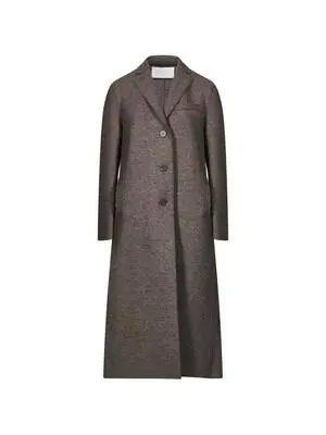 Harris Wharf London Single-breasted Notched-lapels Coat - Brown