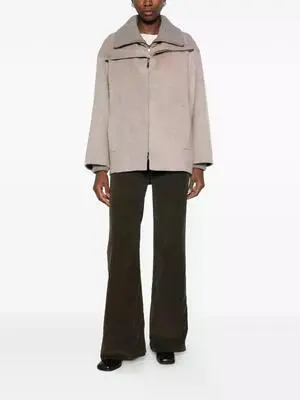 P.a.r.o.s.h Quilted-panel Layered Jacket - Neutrals