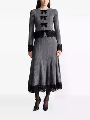 Cara Cara Veda Lace-trimmed Cardigan - Grey