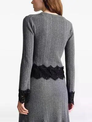 Cara Cara Veda Lace-trimmed Cardigan