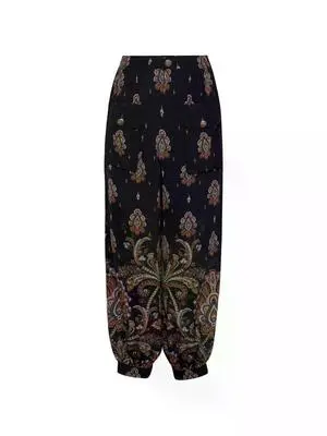 Cara Cara Pietro Paisley-print Track Pants - Black