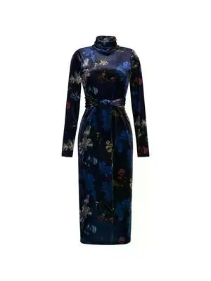 Cara Cara Piper Floral-print Midi Dress - Blue