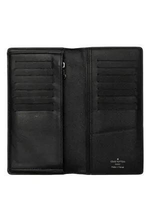 LOUIS VUITTON 2010-2026 Monogram Eclipse Brazza Long Wallet Small Wallets