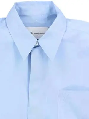 AMI Paris De Coeur Embroidered Shirt - Blue