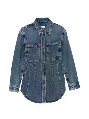 AGOLDE Wilma Panelled Denim Shirt - Blue
