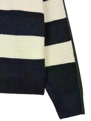 STUDIO TOMBOY Striped Panelled Sweater