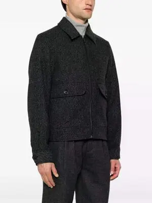 Paul Smith Harrington Herringbone-pattern Front-pocket Jacket