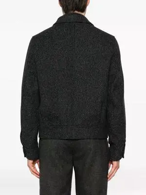 Paul Smith Harrington Herringbone-pattern Front-pocket Jacket
