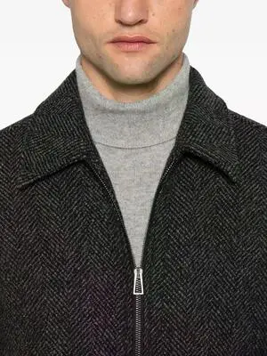 Paul Smith Harrington Herringbone-pattern Front-pocket Jacket