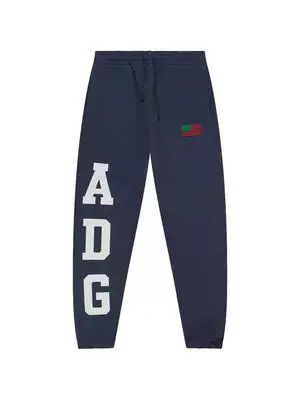 DENIM TEARS Adg Logo-print Track Pants - Blue