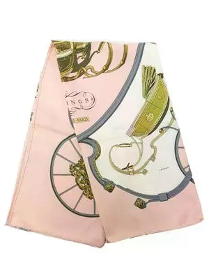 Hermès 1970-2000 Springs Silk Scarf 90 Scarves - Pink
