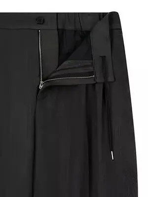 STUDIO TOMBOY Herringbone Pleated Straight-leg Trousers